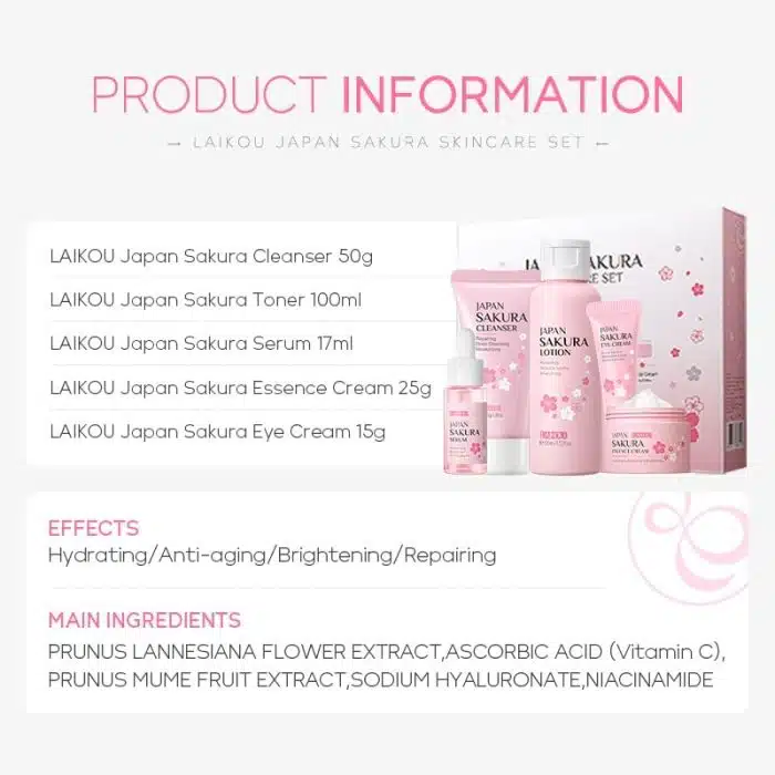 Sakura Skin Care Set Price In Bangladesh & Guaranteed Authenticity
