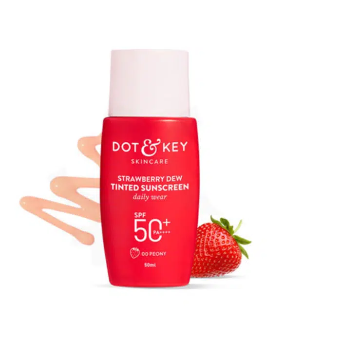 Dot And Key Strawberry Dew Tinted Sunscreen SPF 50+ - 01A ROSE Price In ...